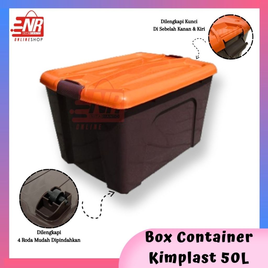 Jual Box container kimplast / Container kimplast / Box container 50 Liter / Box container 50L ...