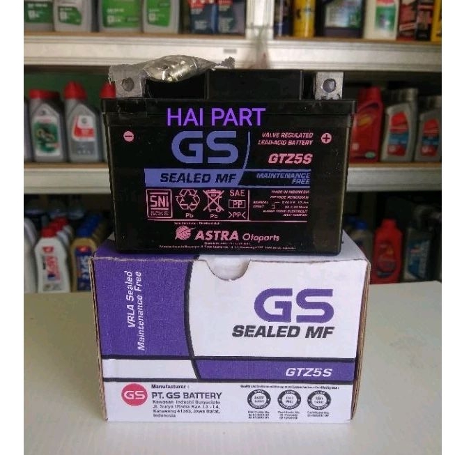 Jual AKI ACCU BATTERY GS GTZ5S ORIGINAL | Shopee Indonesia