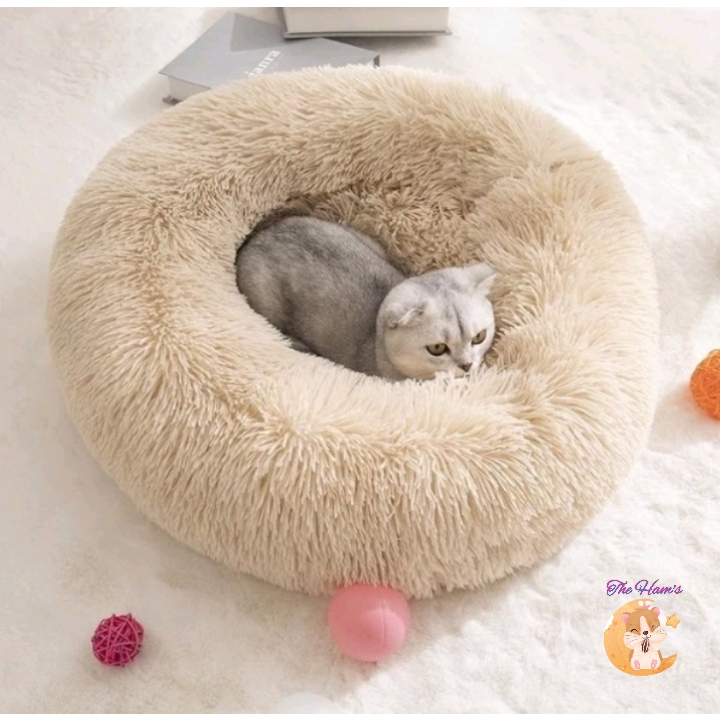 Jual (The Ham's) Tempat Tidur Kucing Donat/Kasur Kucing Bulat Lembut ...
