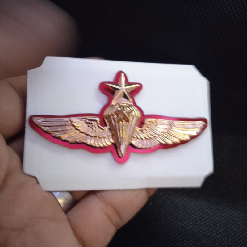 Jual brevet wing pin para bintang dasar akrilik mika | Shopee Indonesia