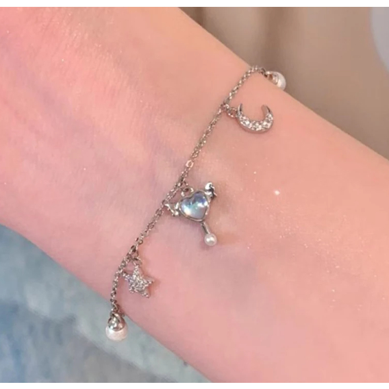 Jual MINERVA - Bracelet Sailor Moon Star Silver / Gelang Tangan Sailor ...