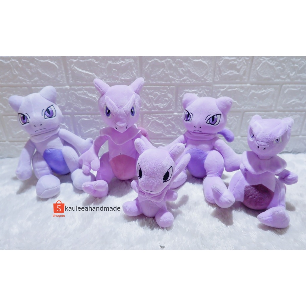 Jual boneka pokemon mew two mewtwo evolution pelucia ori olyfactory ...