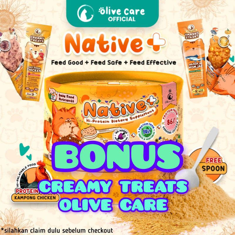 Jual Olive Care Native+ Gold Vitamin Kucing Tinggi Protein 110gr ...