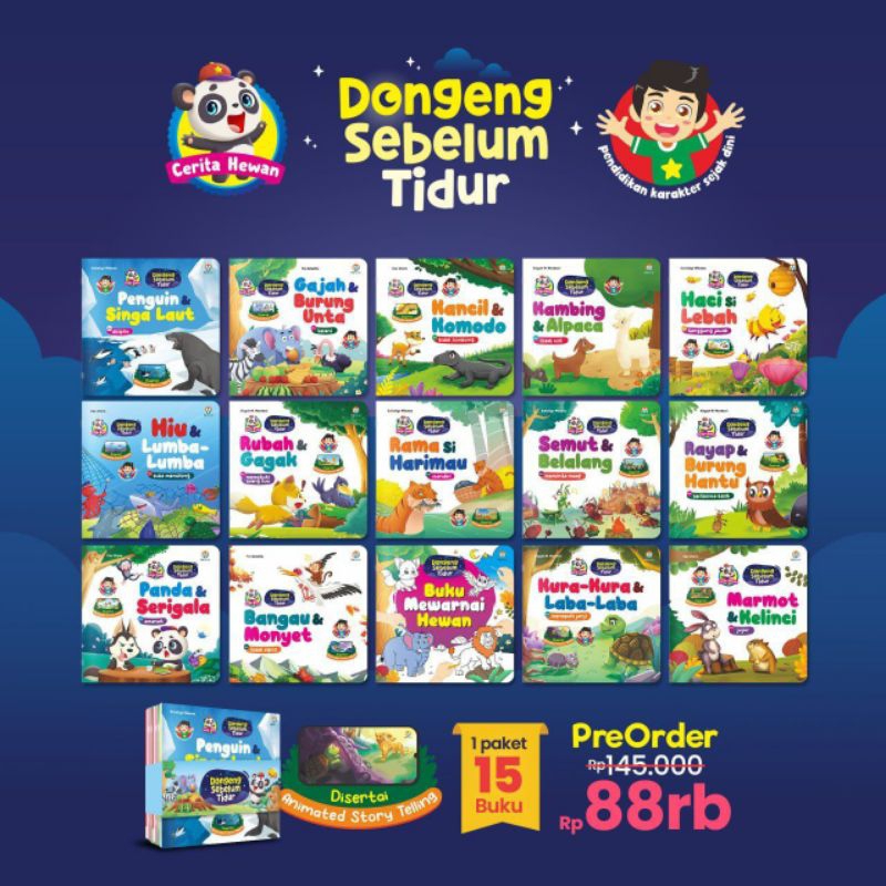 Jual Buku Cerita Dongeng Sebelum Tidur Harga Satuan Bisa Scan Barcode ...