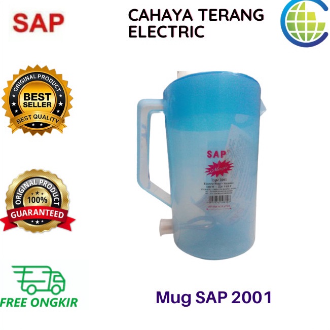 Jual el baru SAP 21 Teko Listrik Plastik Mug Pemanas Air 22 Liter ...