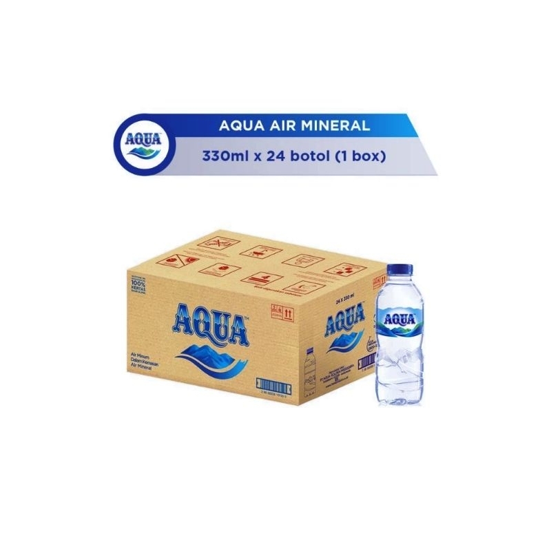 Jual Aqua botol Mini 330ml (PENGIRIMAN INSTANT) | Shopee Indonesia