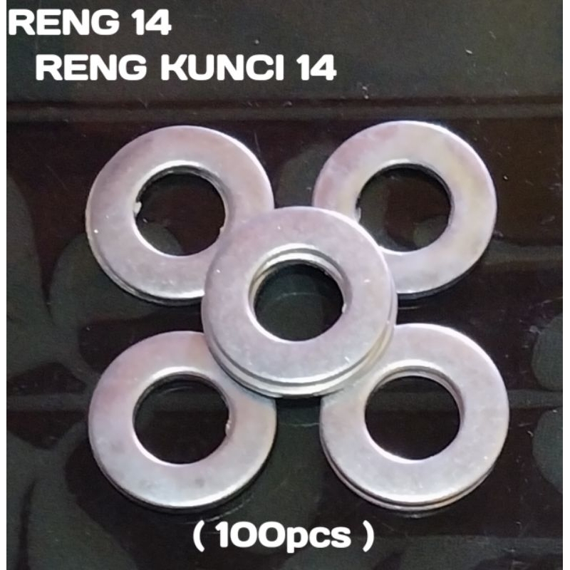Jual PLAT RENG M10 RENG 14 PUTIH ( 100 PCS ) | Shopee Indonesia