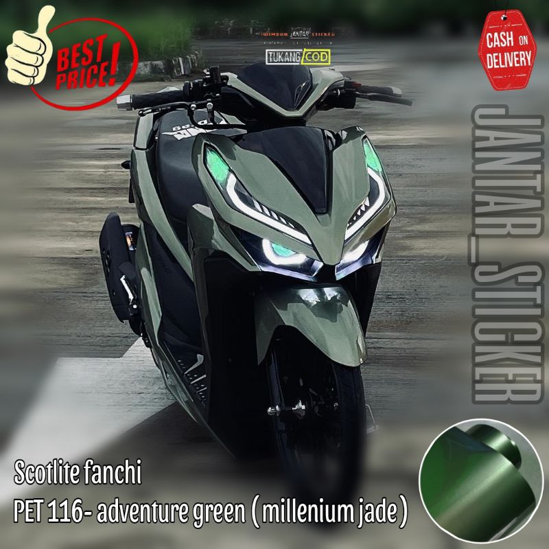 Jual Sticker Scotlite Adventure Green Fanchi Pet Lebar 50 cm Kualitas ...