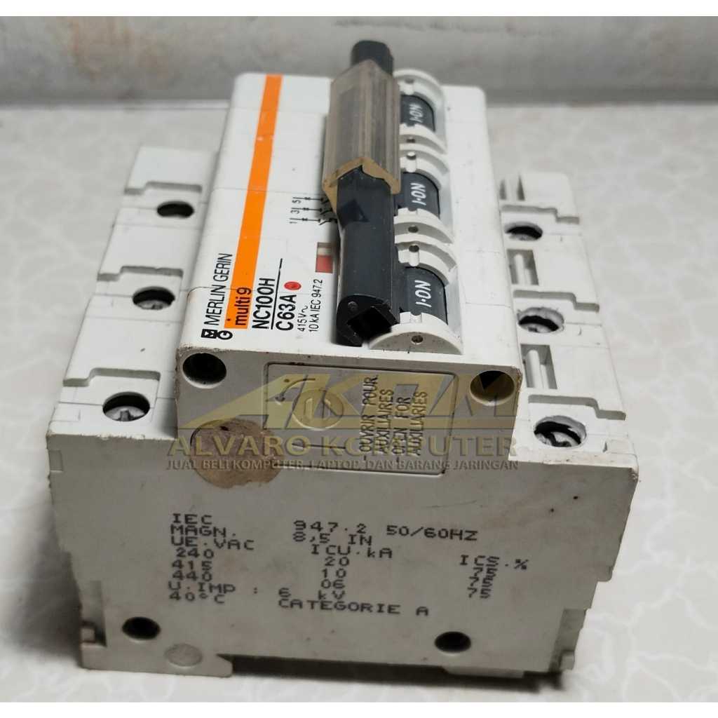 Jual Mcb 3phase Merlin Gerin NC100H 63A 10KA | Shopee Indonesia