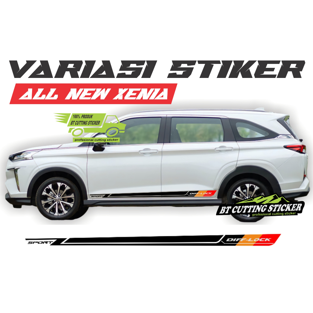 Jual sticker list body samping all new xenia 2022 2023 2024 terbaru ...