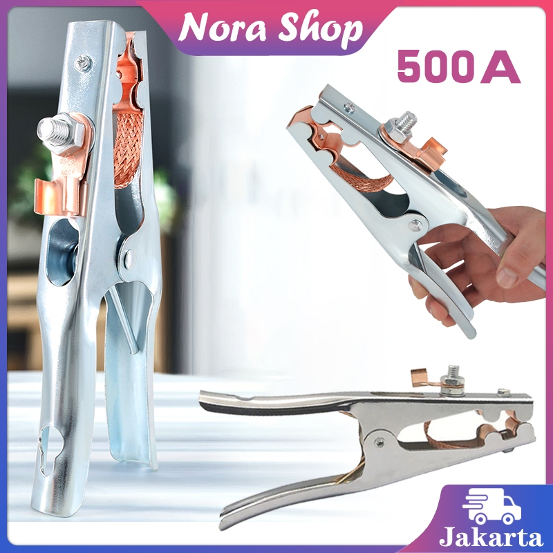 Jual Ground Clamp Las Listrik Pliers 500A Universal Grounding Pegangan ...