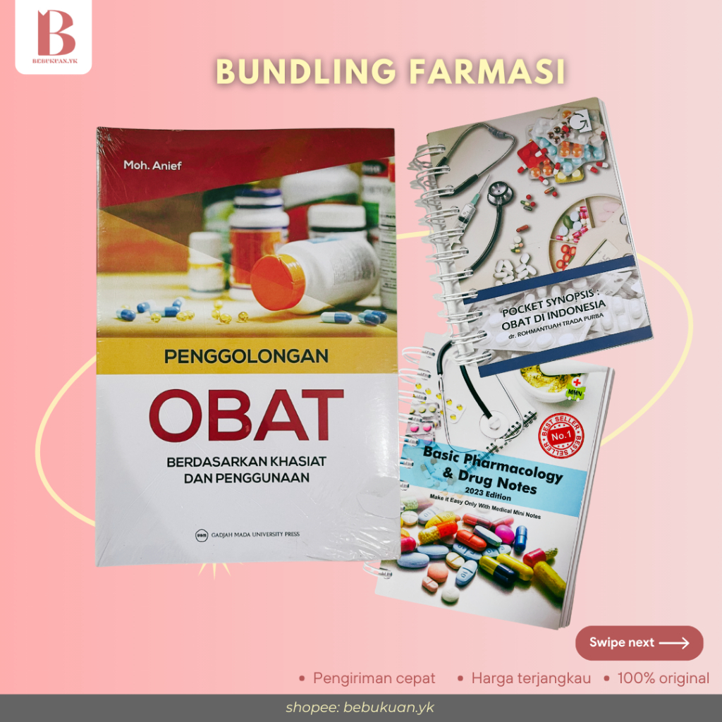 Jual Bundling Farmasi Basic Pharmacology and Drug Notes edisi 2024 ...