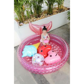 Jual KOLAM RENANG pelampung mandi bola mermaid bubbles oasis splash ...