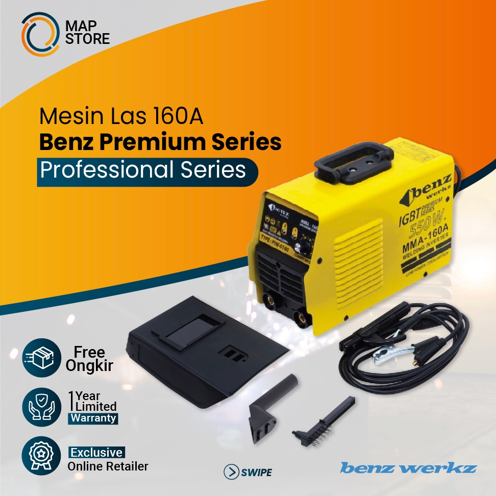 Jual Benz Inverter Welding Premium 450 Watt 160A / Mesin las inverter ...