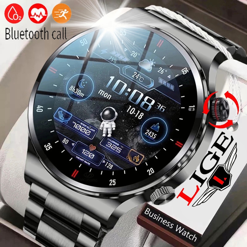 Jual LIGE Asli Jam pintar Pria Layar Sentuh Penuh Olahraga Tahan Air ...