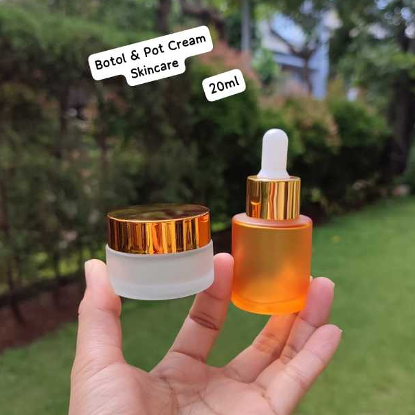 Jual Botol Pipet Tetes 20ml Botol Serum Pot Cream 20ml Botol Kaca ...