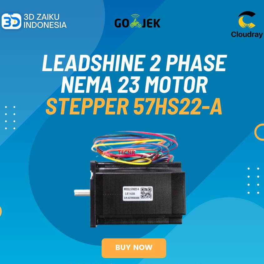 Jual Original Leadshine 2 Phase NEMA 23 Motor Stepper 57HS22-A | Shopee ...