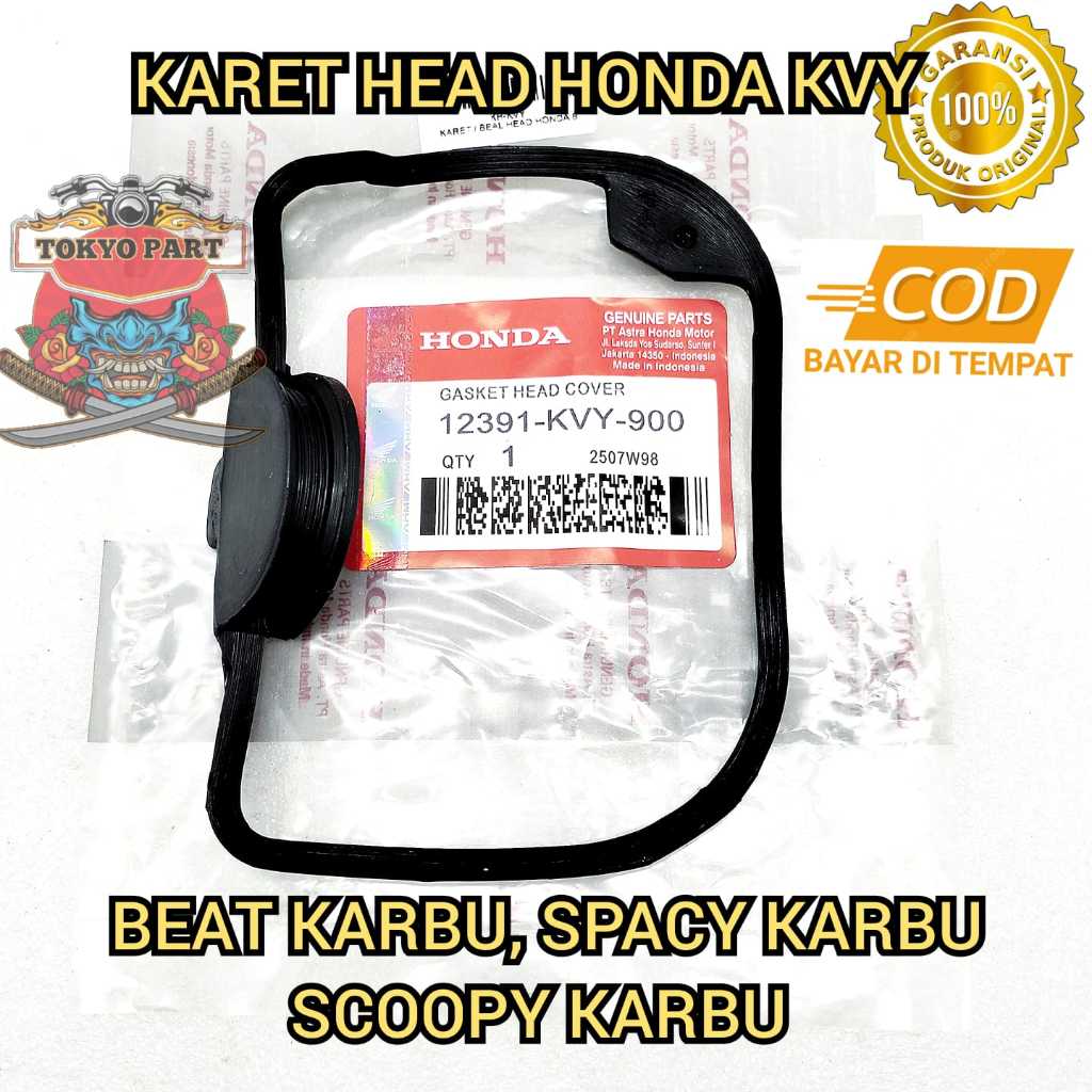 Jual KARET HEAD HONDA KVY KUALITAS ASLI ORIGINAL HONDA AHM PRESISI ...