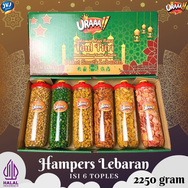 Jual PAKET SNACK LEBARAN URAAA!! 6 Toples/Botol Mix Kacang Snack ...