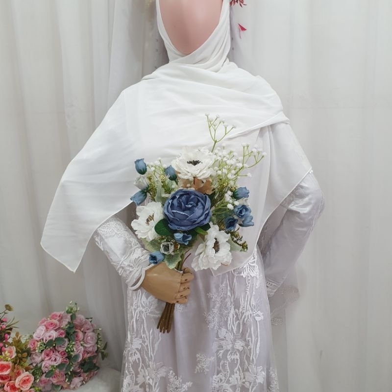 Jual hand bouquet wedding hand buket pengantin lamaran pernikahan rose ...