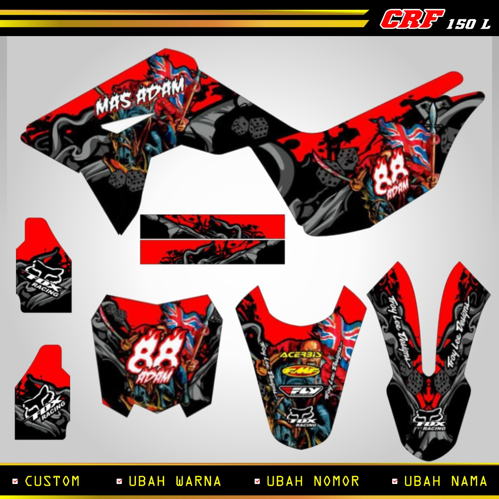 Jual DECAL FULL BODY MOTOR CRF TERKEREN DAN TERMURAH - LIS BODY MOTOR ...