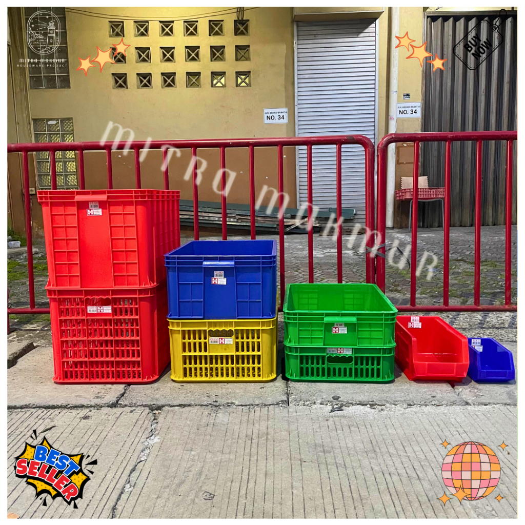 Jual SALE!! KERANJANG INDUSTRI HANATA / CONTAINER INDUSTRI / HNT 641 ...