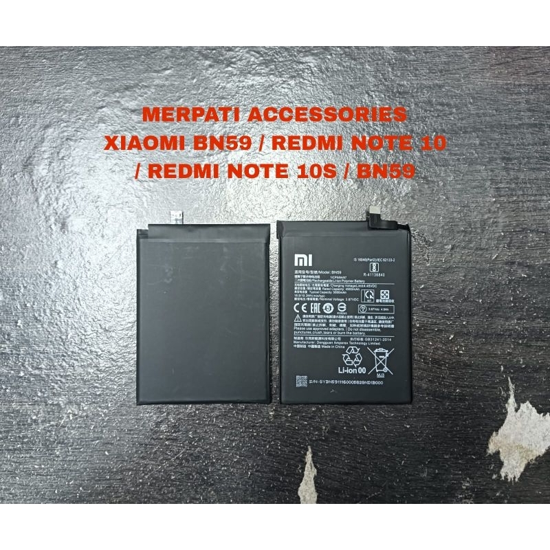 Jual BATERAI / BATRAI / BATRE / BATTERY XIAOMI BN59 / REDMI NOTE 10 ...
