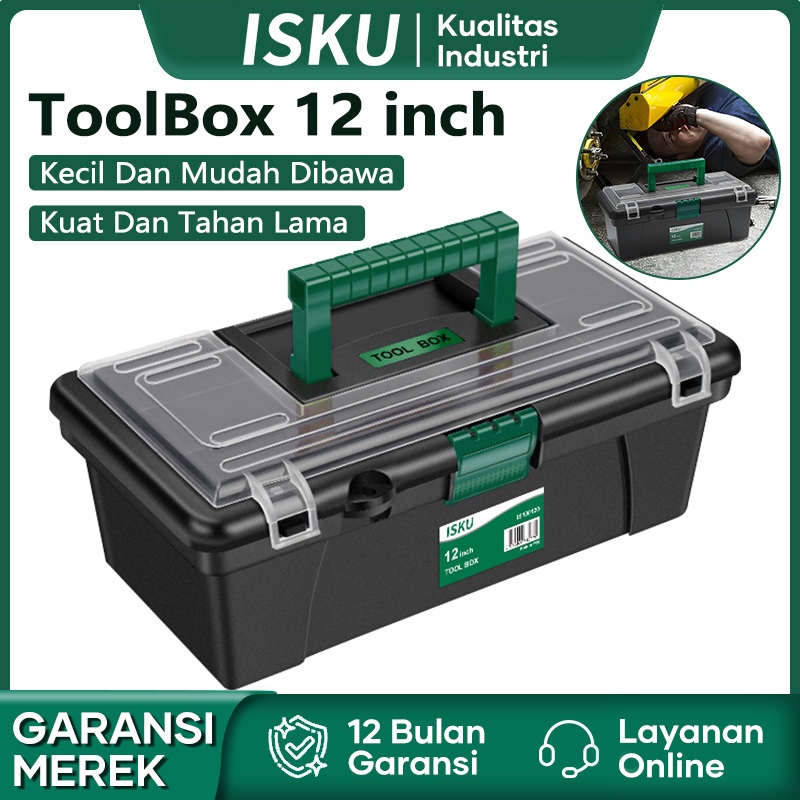 Jual Isku Tool Box Mini Kotak Alat 12inch Kotak Perkakas Kecil Kotak ...