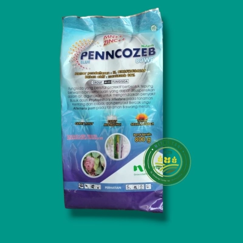 Jual FUNGISIDA PENNCOZEB 80 WP 800 GRAM BIRU | Shopee Indonesia