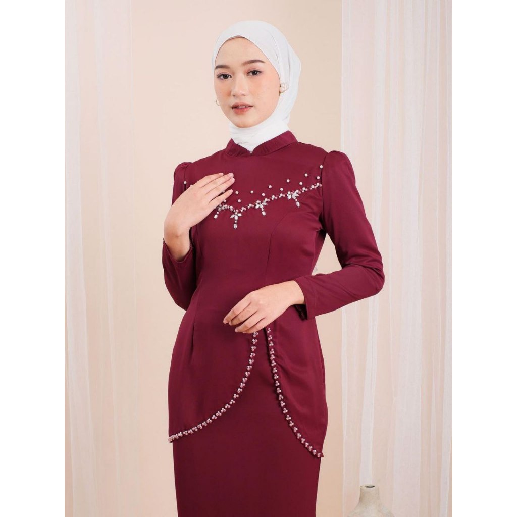 Jual (ADA JUMBO) NEW Oneset Felicia Kurung Melayu Dress Pesta Setelan Wanita Baju Kondangan ...