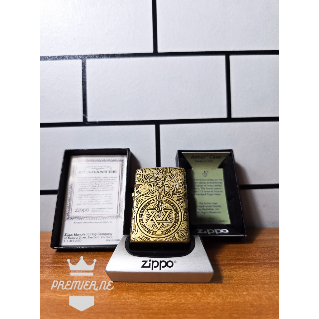 Jual Zippo Armor Guardian Angel 5 Side Special Original With Seal Orange | Shopee Indonesia