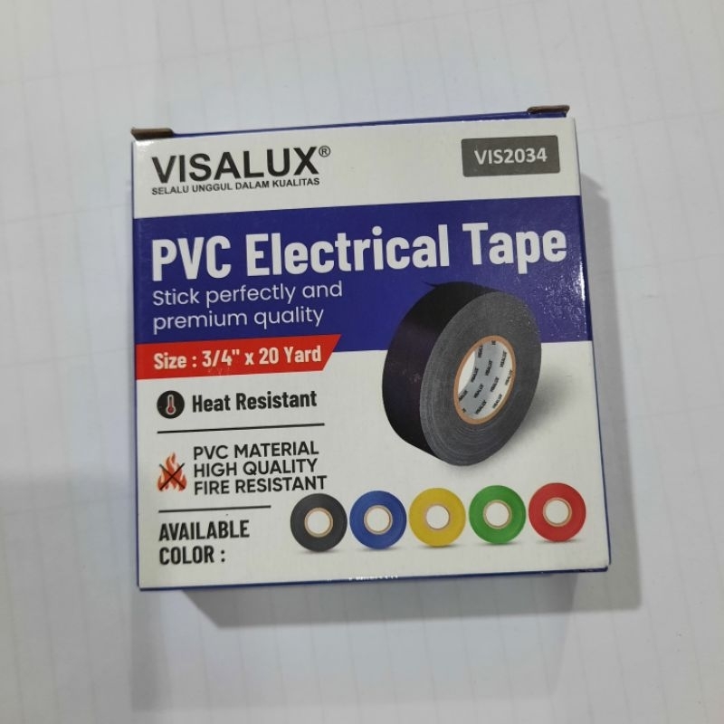 Jual Isolasi Kabel merk Visalux panjang 20 yard | Shopee Indonesia