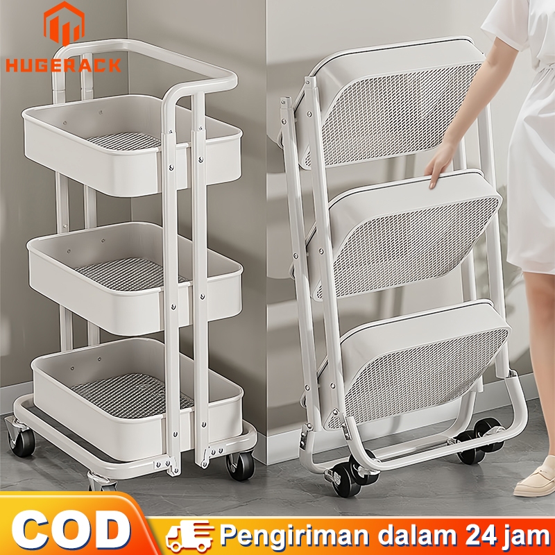 Jual Rak Troli Besi Rak Susun Serbaguna Rak dorong Rak kamar mandi Rak ...