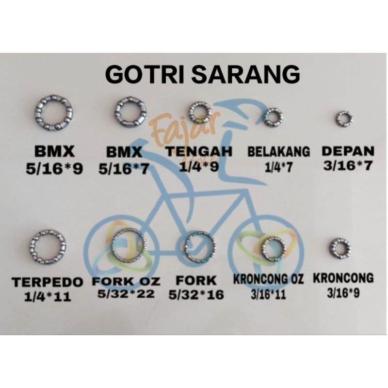 Jual Gotri / Pelor Sarang Sepeda / Laher / Laker / Hagel Muka / Depan ...
