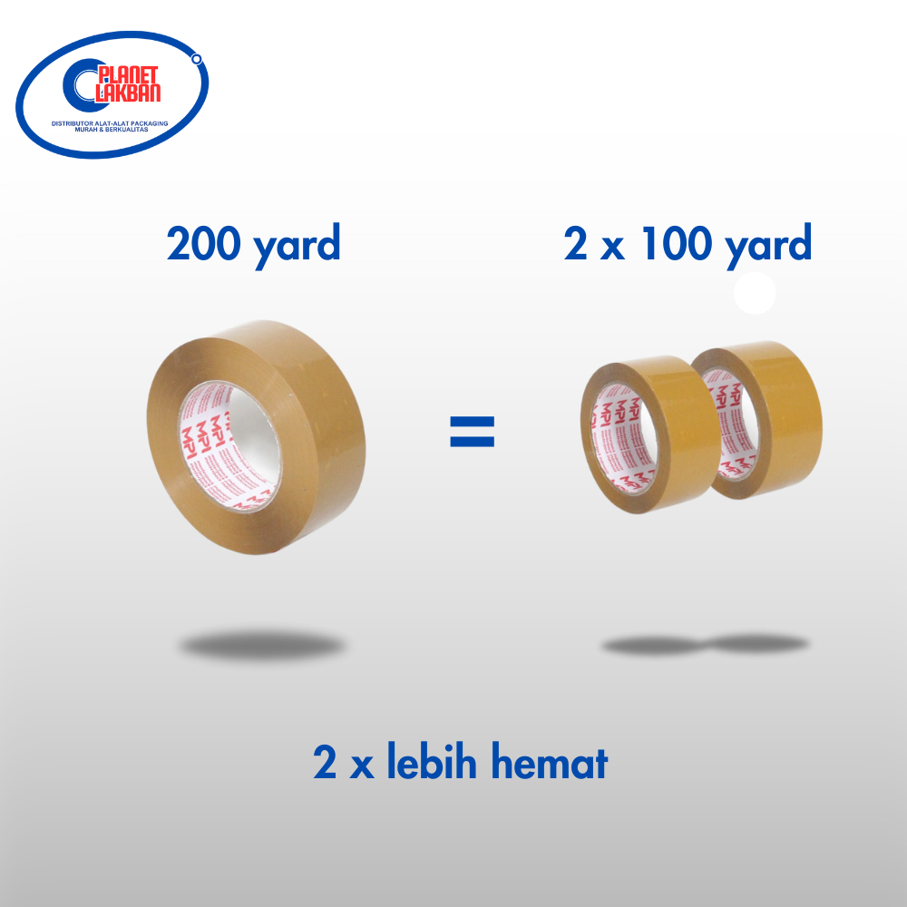 Jual LAKBAN MASTERPACK INDONESIA 45 mm x 200 YARD | Shopee Indonesia