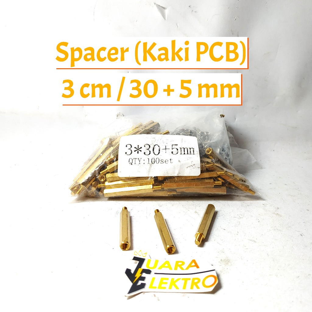 Jual Spacer Kaki PCB 3 cm Kuningan | Spacer PCB Ukuran 3cm | Shopee ...