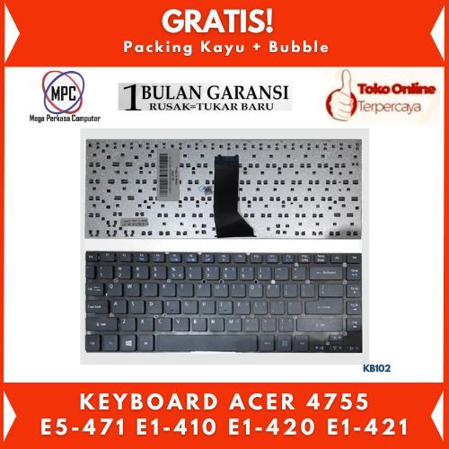 Jual Keyboard Laptop Acer 4755 E5-471 E1-410 E1-420 E1430 V3-431 V3-471 ...