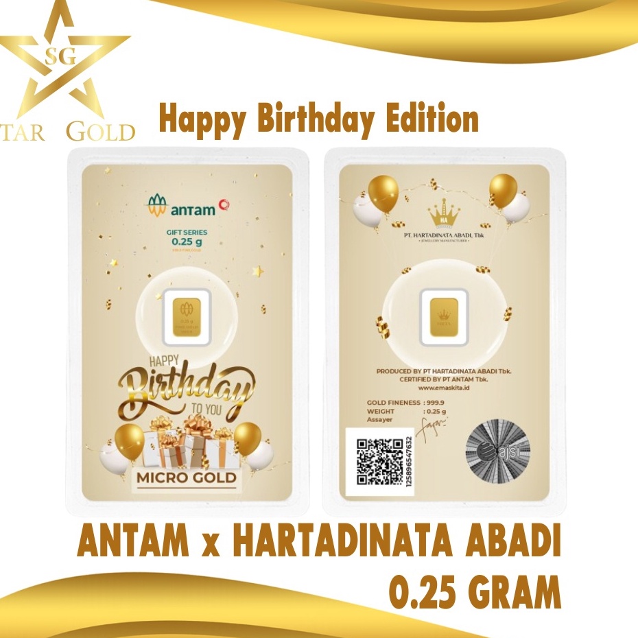 Jual Fresh Product Star Gold Logam Mulia Micro Gold Antam Hartadinata ...