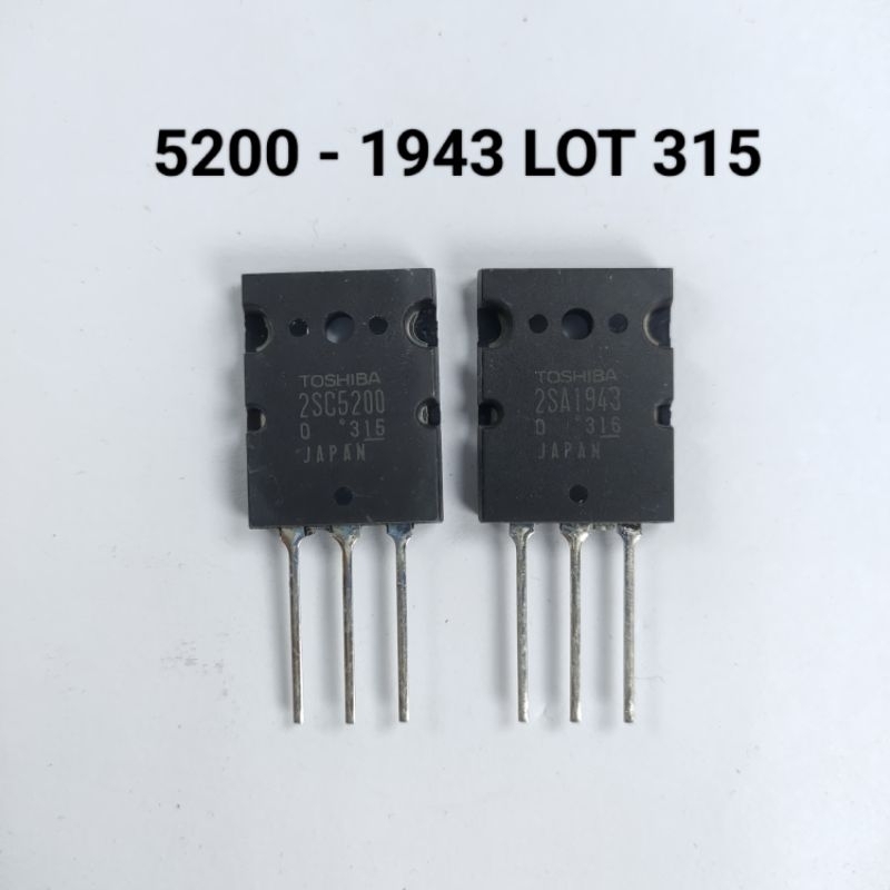 Jual TRANSISTOR TOSHIBA C5200 A1943 LOT 315 ORIGINAL JAPAN PER SET | Shopee Indonesia
