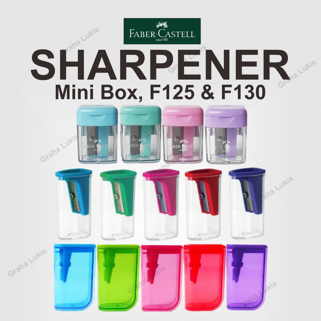 Jual Faber Castell Sharpener Single Hole 130 RVI / 125LVN / Mini Box ...