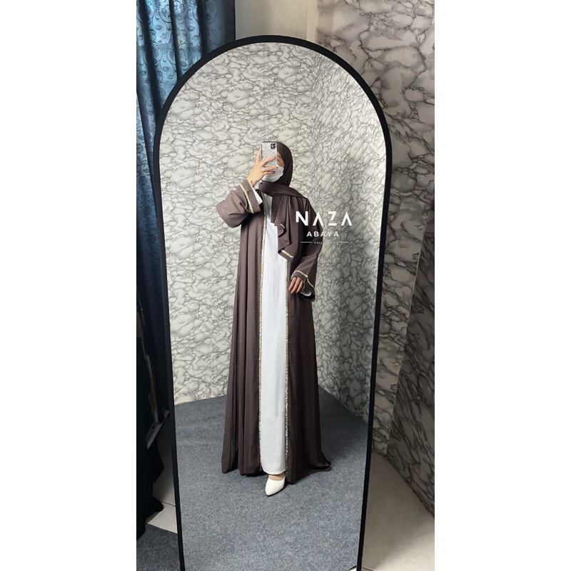 Jual AISYAH ABAYA OUTER || sudah satu set pashmina, inner dan outer ...