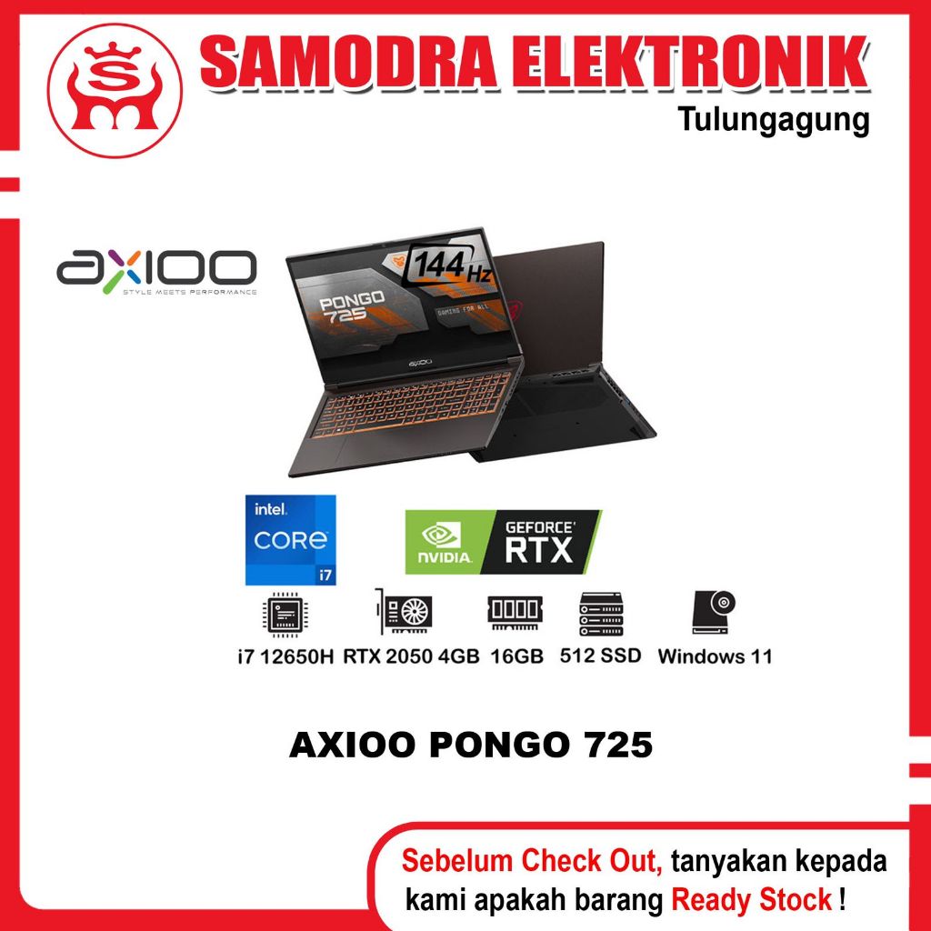 Jual Laptop AXIOO Pongo 725 | Laptop Gaming Axioo Pongo 725 | Shopee ...