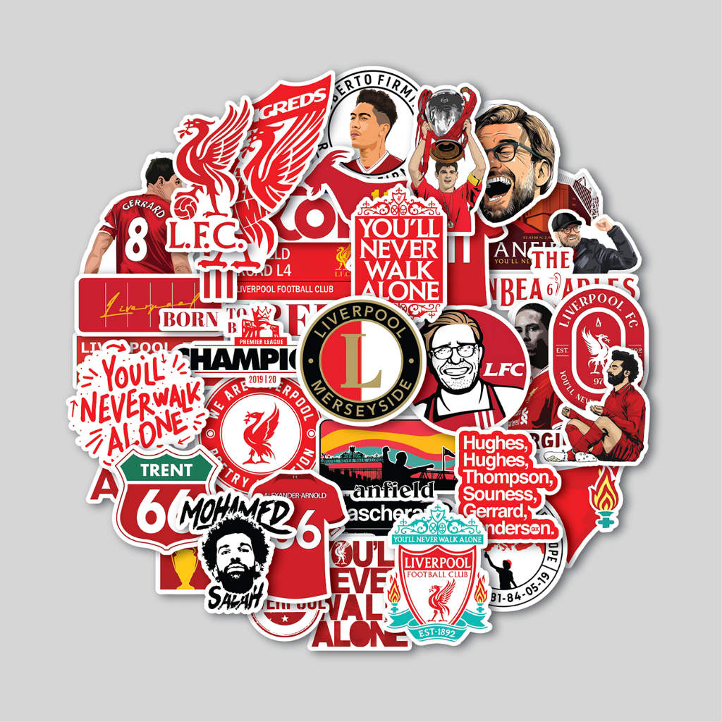 Jual STICKER PACK LIVERPOOL | STICKER TUMBLER | STIKER LAPTOP KOPER ...