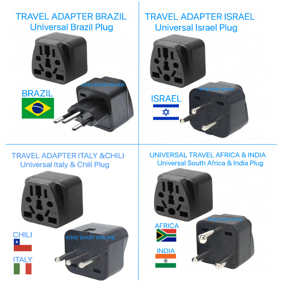 Jual Colokan Steker Travel Adapter Konverter Ke Africa India Nepal Type ...