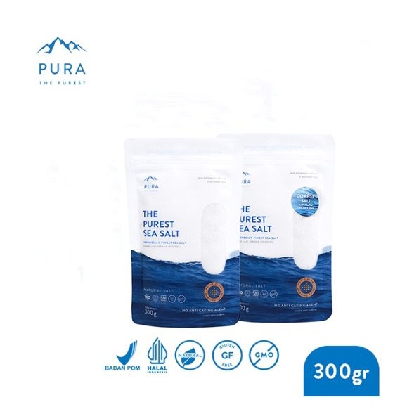 Jual PURA PUREST Seasalt SEA SALT 300 GR - GARAM LAUT NATURAL garam ...