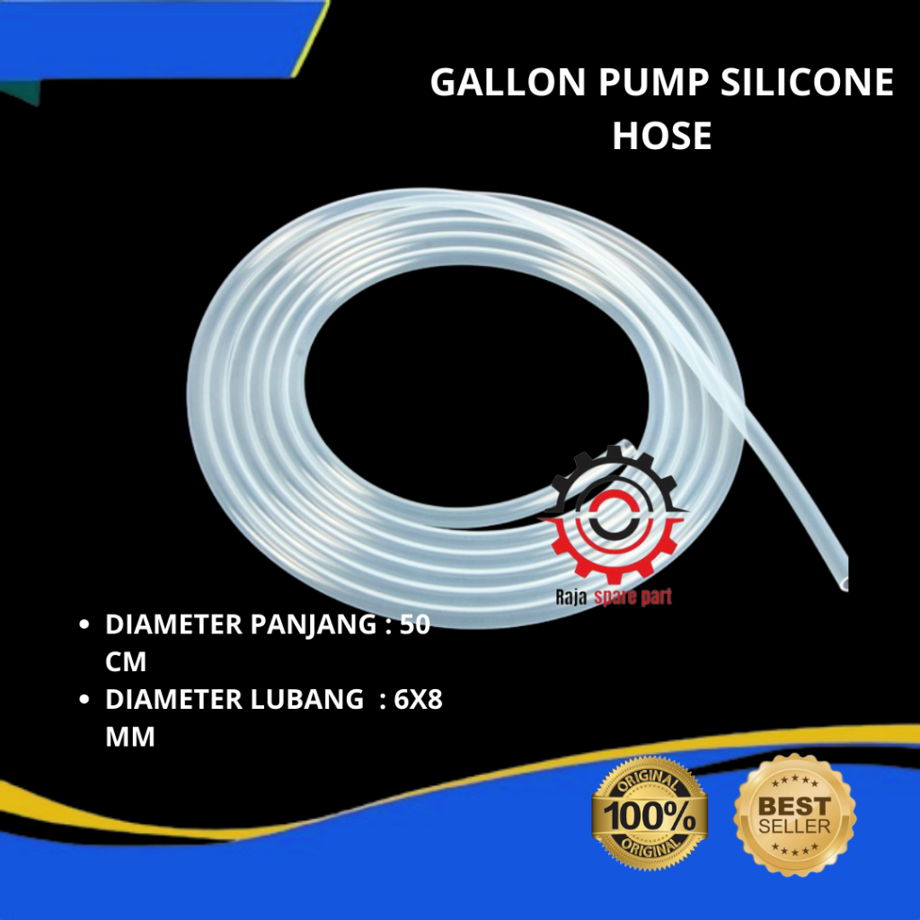 Jual GALLON PUMP SILICONE HOSE II SELANG SILICONE POMPA GALON PANJANG ...