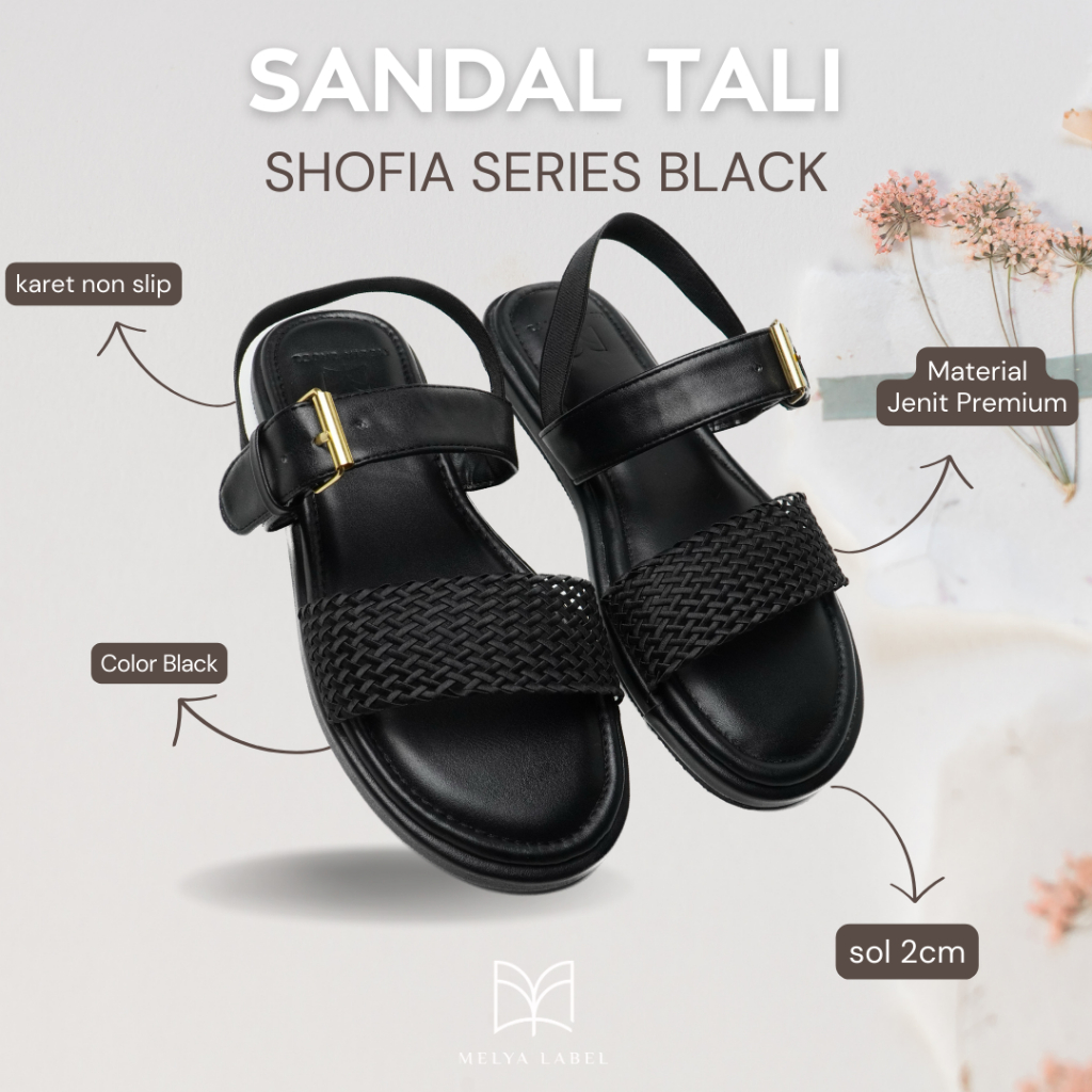 Jual Sandal Tali, SHOFIA , Melya Label, Sandal yang nyaman digunakan ...