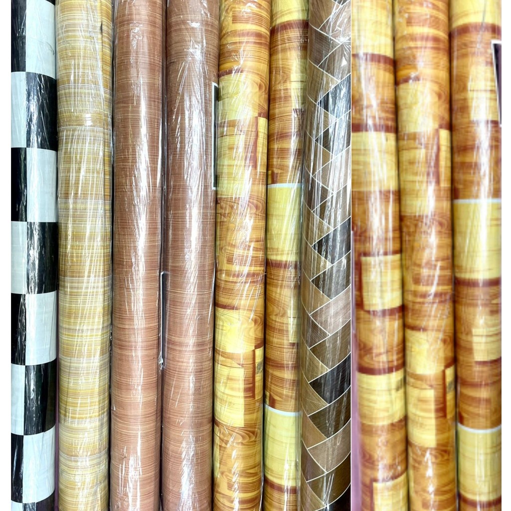 Jual KARPET LANTAI 1 ROLL PLASTIK VYNIL MOTIF KAYU CATUR KOTAK HITAM ...