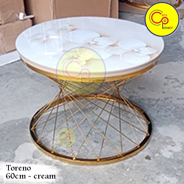 Jual Meja Tamu Torino Marble Gold Bulat Coffee Table granite | Shopee ...