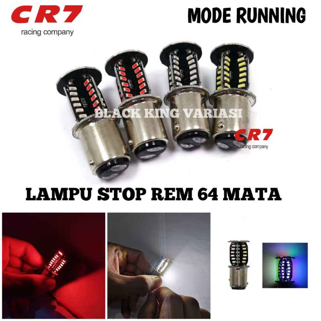 Jual Lampu Stop Rem 64 Mata Led Flash Kedip Lampu Rem Motor Running ...